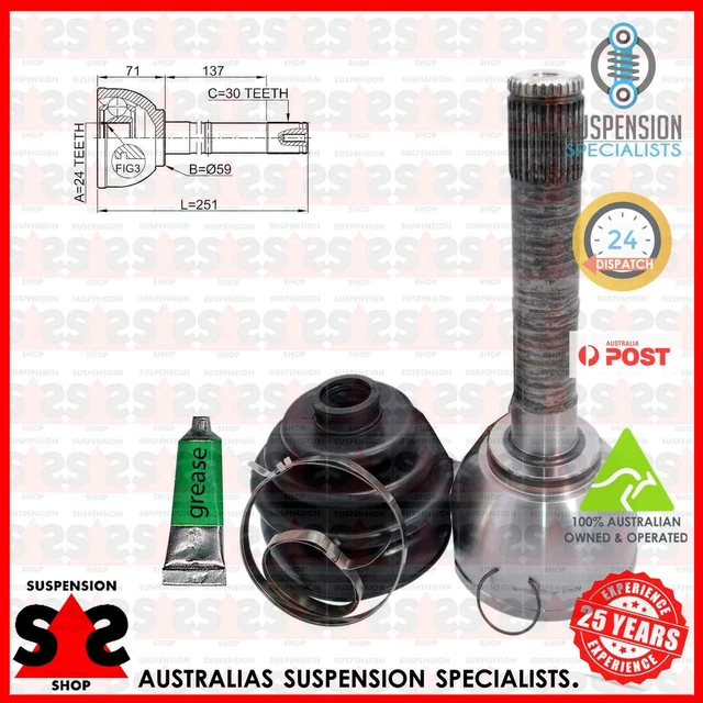 FRONT AXLE JOINT Kit, Drive Shaft Suit TOYOTA Land Cruiser 100 (_J1_) 4.5 i EUR 82,19 - PicClick FR