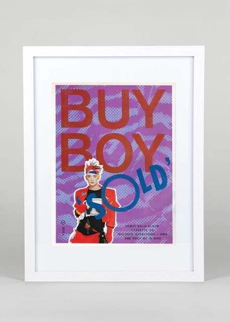 BOY GEORGE+SOLD+FRAMED ORIGINAL Music Press Ad Poster+1987 £60.00 ...
