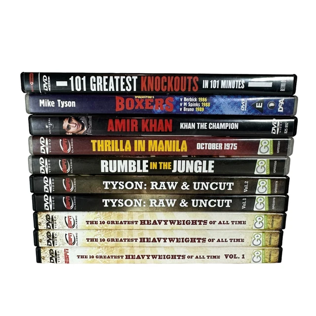 BOXING SPORTS DVD Bundle Muhammad Ali Mike Tyson EUR 23,48 - PicClick IT