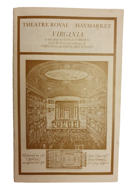 THEATRE PROGRAMME VIRGINIA Maggie Smith Nicholas Pennell Patricia ...