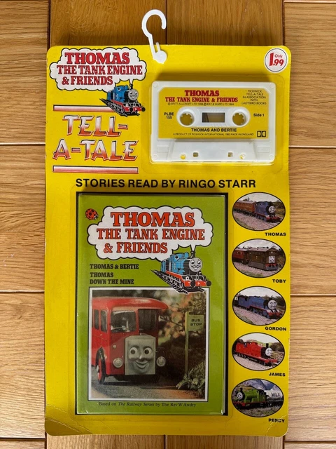 THOMAS THE TANK Engine Tell A Tale Ringo Starr Book & Audio Cassette ...