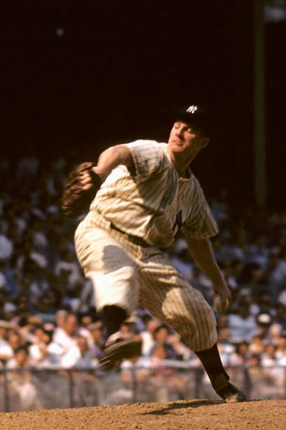 PITCHER WHITEY FORD Of The New York Yankees 1956 Baseball OLD PHOTO 8 ...