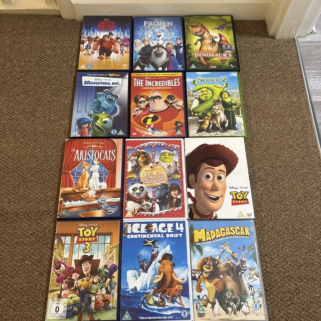 DISNEY/DREAMWORKS/UNIVERSAL KIDS ANIMATED Movie/Film/Animation Bundle ...