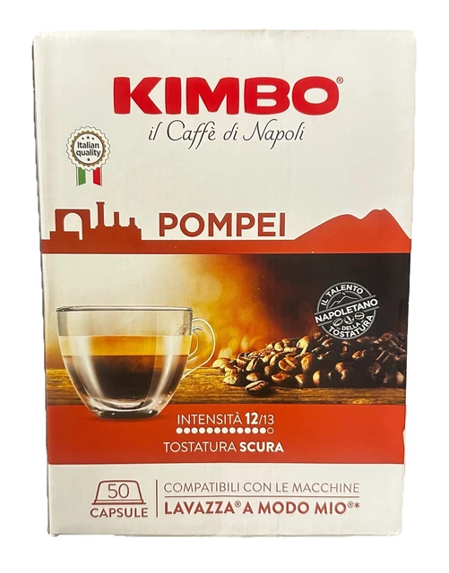 LAVAZZA A MODO Mio Compatible Coffee Capsule KIMBO Pompei 50 Strong ...