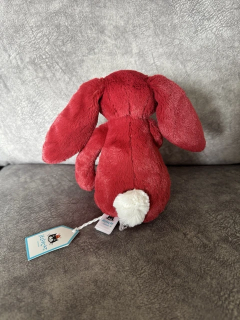 JELLYCAT LITTLE BASHFUL Redcurrant Bunny BNWT £25.00 - PicClick UK