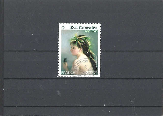 TIMBRE FRANCE OBLITERE 2023 Grand Format Eva Gonzales TIMBRE FRANCE OBLITERE 2023 Grand Format Eva Gonzales