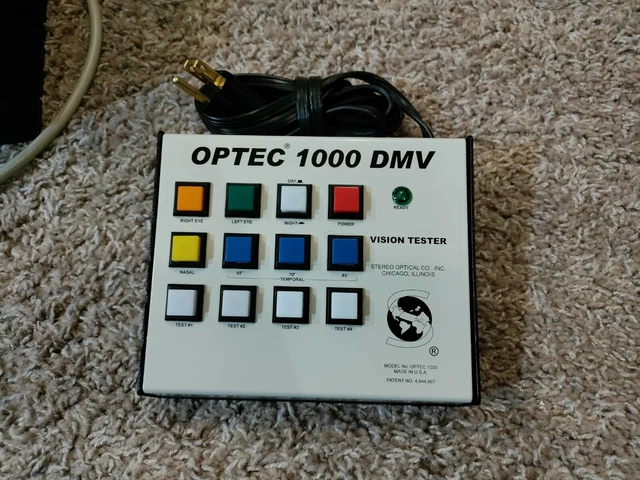 STEREO OPTICAL OPTEC 1000 DMV Vision Screener Tester Control Power Box ...
