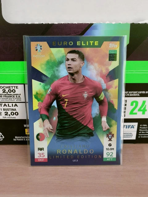 TOPPS MATCH ATTAX UEFA EURO 2024 Cristiano Ronaldo Euro Elite Card LE 2 ... TOPPS MATCH ATTAX UEFA EURO 2024 Cristiano Ronaldo Euro Elite Card LE 2 ...