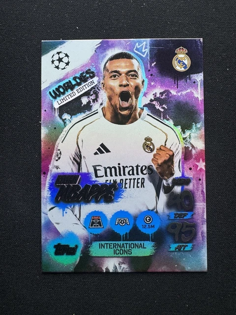 TOPPS MATCH ATTAX CL 2025-26 WLE 11 Kylian Mbappe International Icons ...