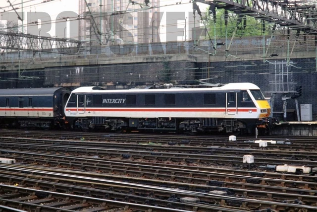 35MM SLIDE BR British Railways Electric Loco Class 90 90023 1989 Orig £ ...