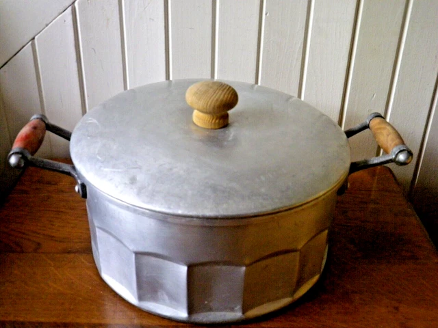ANCIEN GRANDE MARMITE en alu avec couvercle EUR 7,00 - PicClick FR