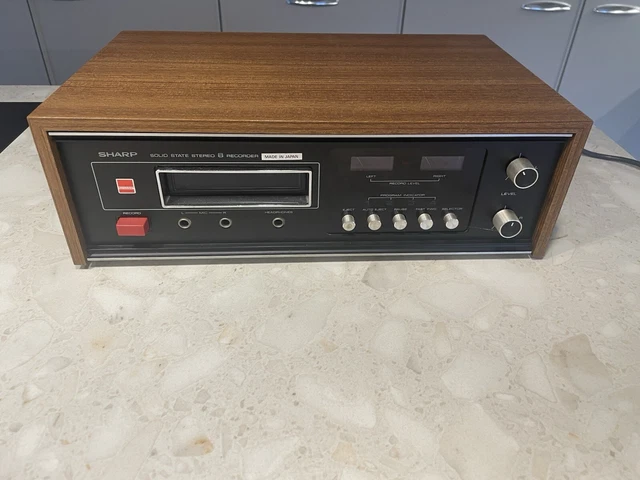 VINTAGE SHARP SOLID State Stereo 8 Track Recorder RT-811E UNTESTED £65. ...