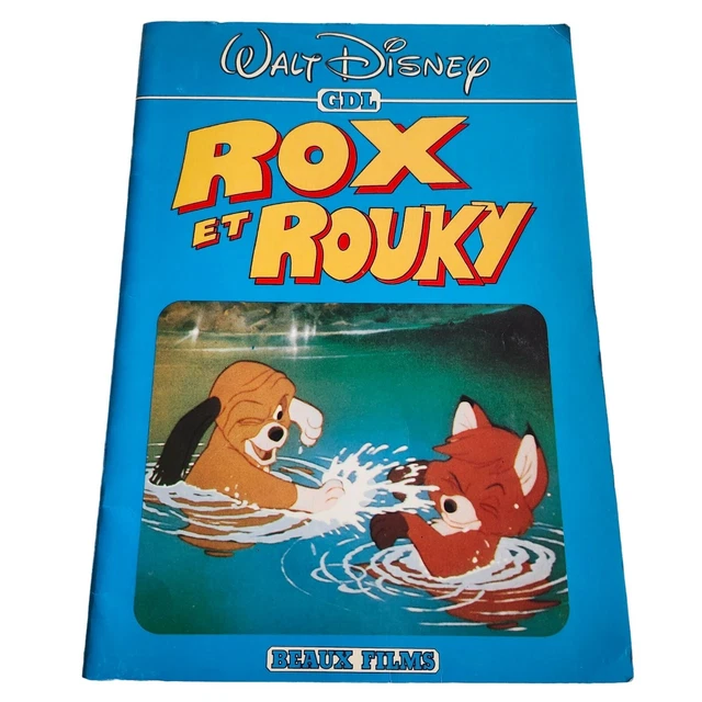 WALT DISNEY ROX Et Rouky The Fox And The Hound French Story Book 1981 ...