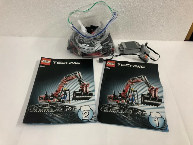 LEGO TECHNIC 8294 Raupenbagger - Bagger rot + Power Funktion - komplett ...