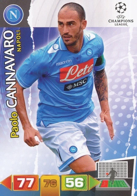 PAOLO CANNAVARO ITALY Ssc Napoli Card Adrenalyn Champions League 2012 ...