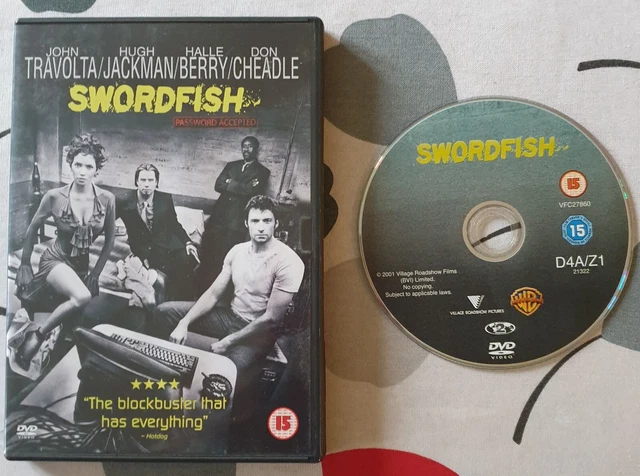 SWORDFISH DVD - John Travolta Hugh Jackman Halle Berry Don Cheadle EUR ...