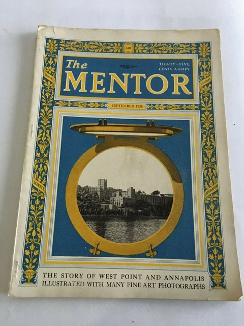 ANTIQUE THE MENTOR Magazine September 1924 1920's History West Point ...