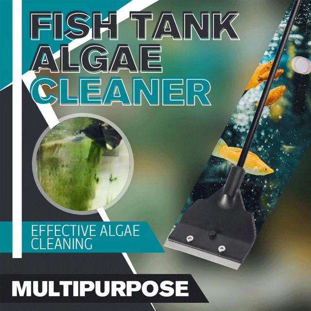 ALGAE SCRAPER STEEL Fish Tank Algae Scraper Aquarium Clean Brush^ $7.09 ...