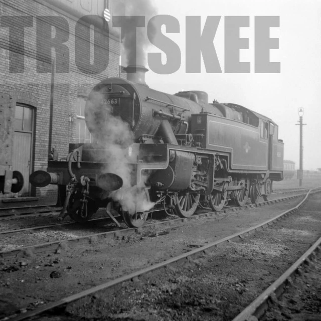 LARGER NEGATIVE BR British Railways Steam Loco 42663 Class 4P ...