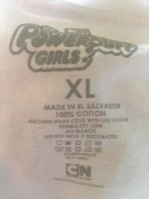 POWERPUFF GIRLS CN Cartoon Network Men’s White LS T Shirt XL 2020 £65. ...