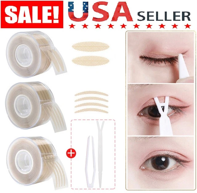 600 PAIRS INVISIBLE Eyelid Sticker Tape Narrow Wide Double Eye ...