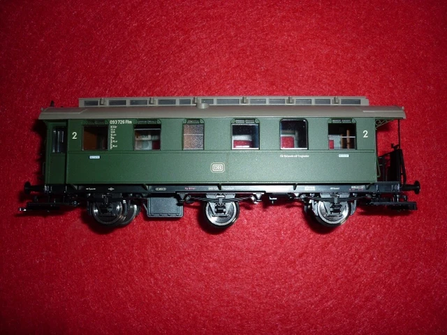 SPURH0, FLEISCHMANN 3-ACHS. Personenwagen, Ktl. Nr.5063, DB 093726 Ffm ...