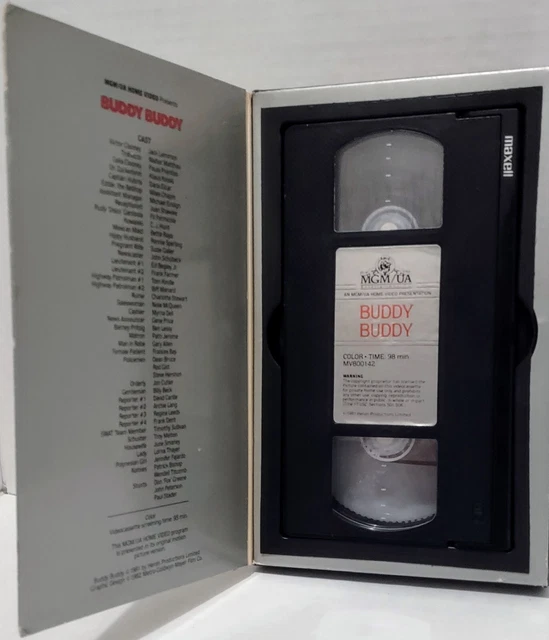 BUDDY BUDDY (VHS, 1982) Jack Lemmon & Walter Matthau Large Letterbox ...