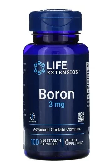 LIFE EXTENSION - Boron - 100 Veg Caps - 3 Mg - New Stock - Long Expiry ...