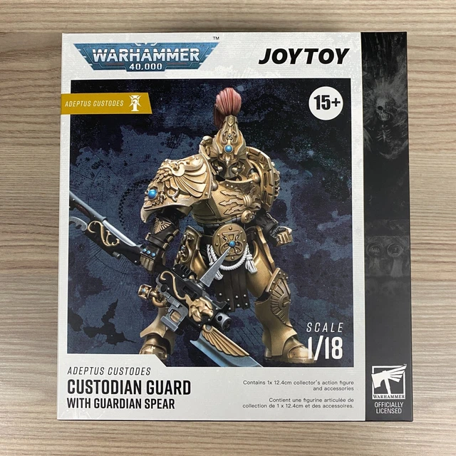 JOYTOY ADEPTUS CUSTODES Custodian Garde Avec Guardian Lance Warhammer ...