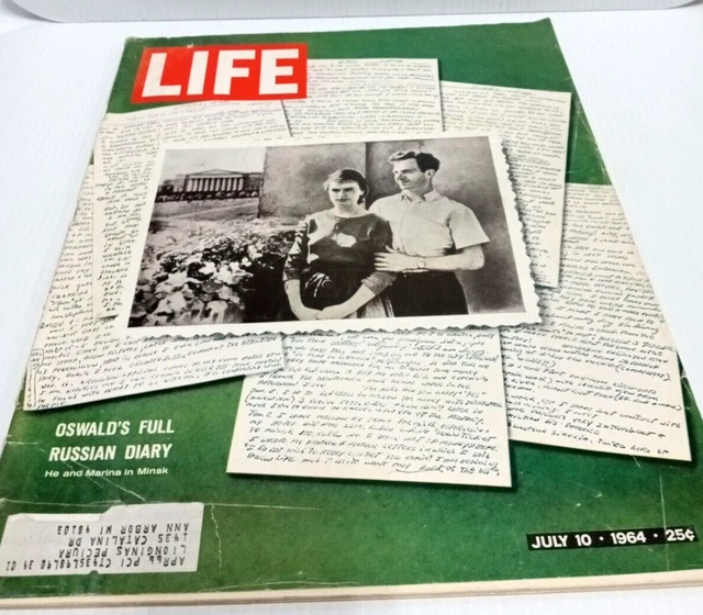 LIFE MAGAZINE JULY 10 1964 - Oswald's Full Russian Diary, He & Marina ...