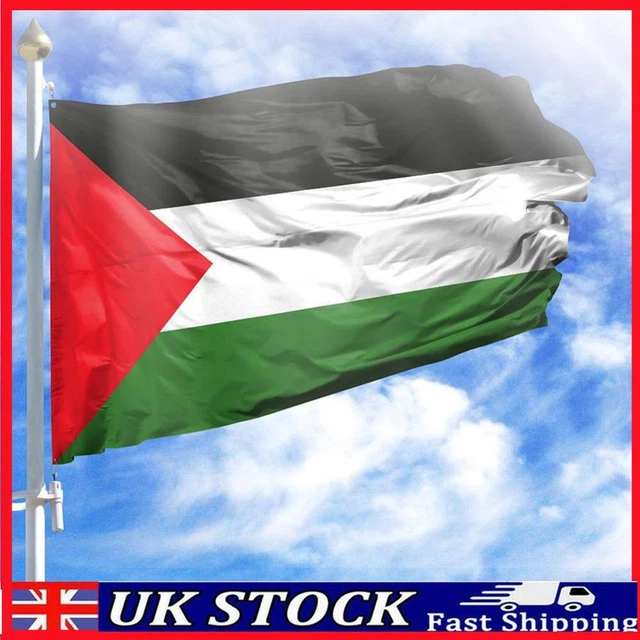 150X90CM LARGE PALESTINE Flag Polyester FreeDOM Gaza Palestinian ...