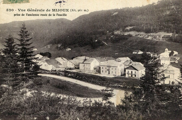 CARTE VUE GÉNÉRALE de MIJOUX prise de l'ancienne Route de La Faucille EUR 2,99 - PicClick FR