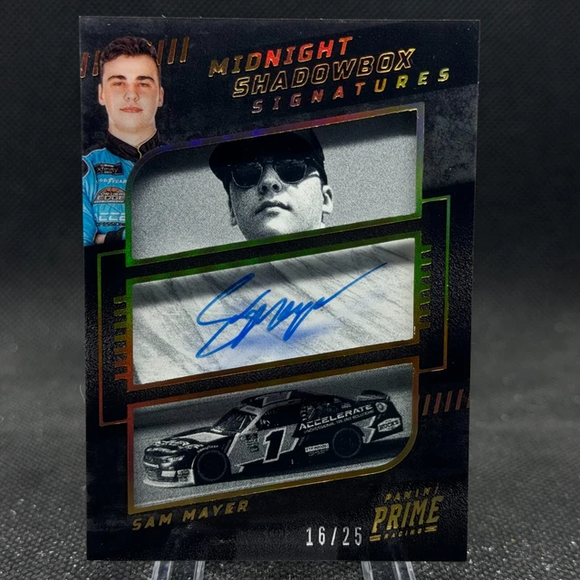 SAM MAYER 2023 National Treasures Prime Midnight Shadowbox Signatures ...