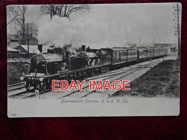 POSTCARD LSWR BOURNEMOUTH Express Double Header £3.00 - PicClick UK