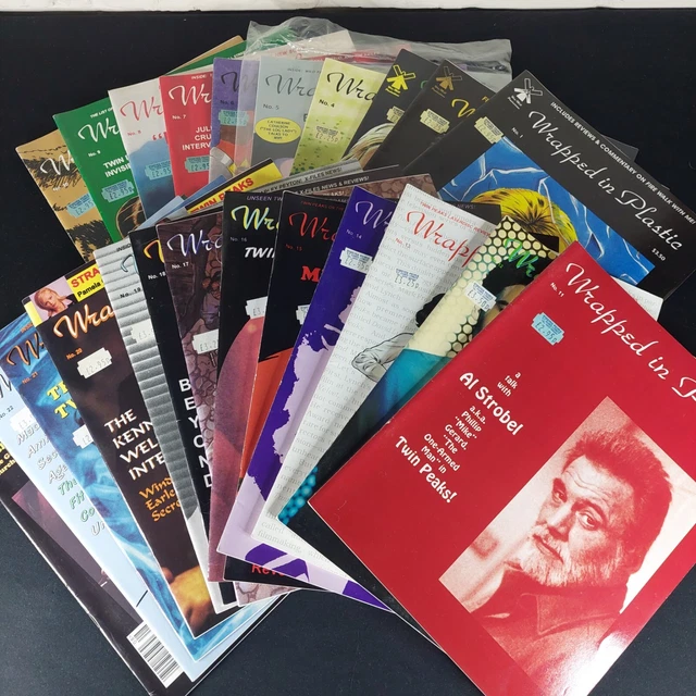WRAPPED IN PLASTIC Magazine Issues 1-24 David Lynch Twin Peaks 24 ...