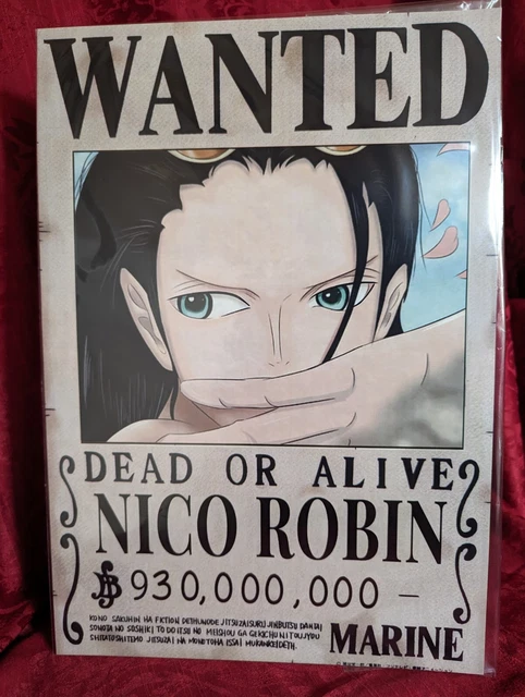 ONE PIECE WANTED BOUNTY POSTER NICO ROBIN|anime|manga|A3 £9.90 ...