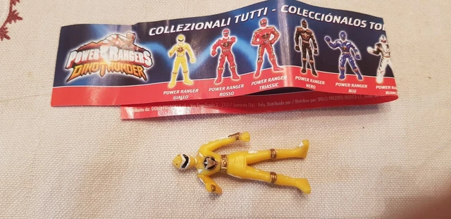KINDER FERRERO SORPRESA Power Rangers Figura Dino Thunder Topper Torta ...