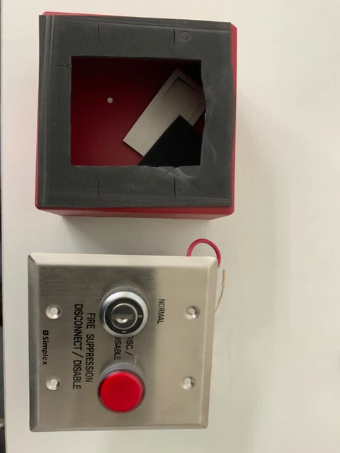 SIMPLEX 2080-9060 - Maintenance Switch with Lamp. New In Box With Keys ...