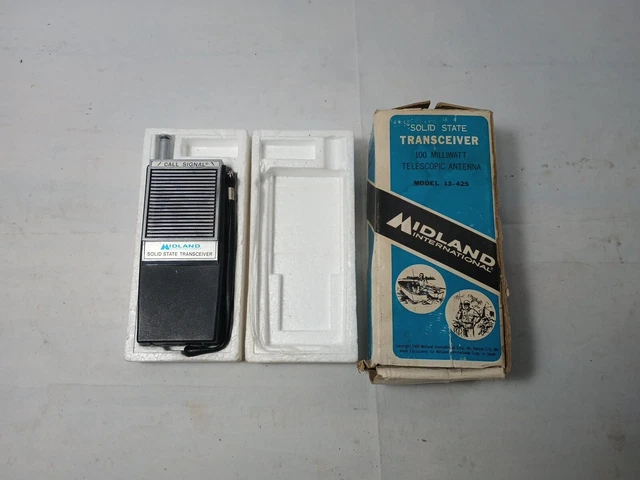 MIDLAND INTERNATIONAL 3 Channel Transceiver Model 13-724 Walkie Talkie ...