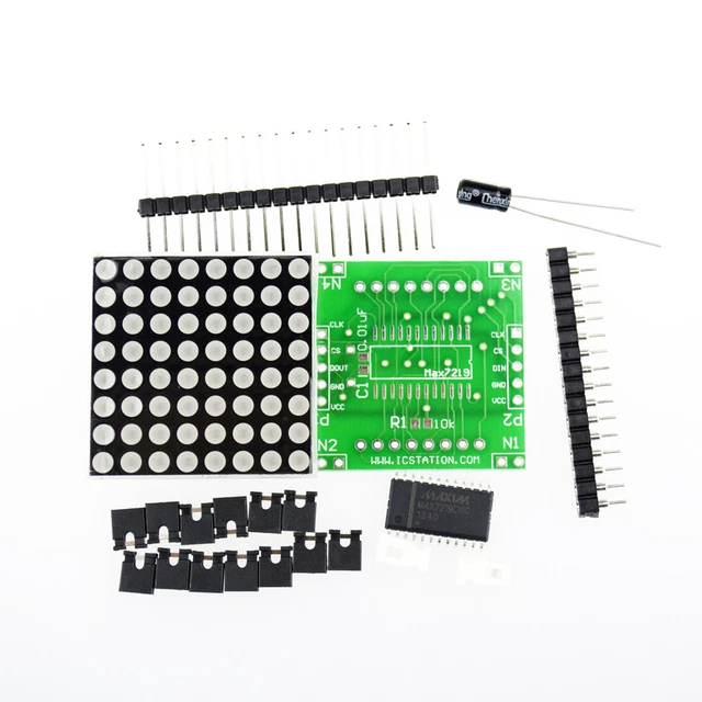 Max7219 Dot Matrix Module Commandes Module Daffichage Spi Arduino Kit
