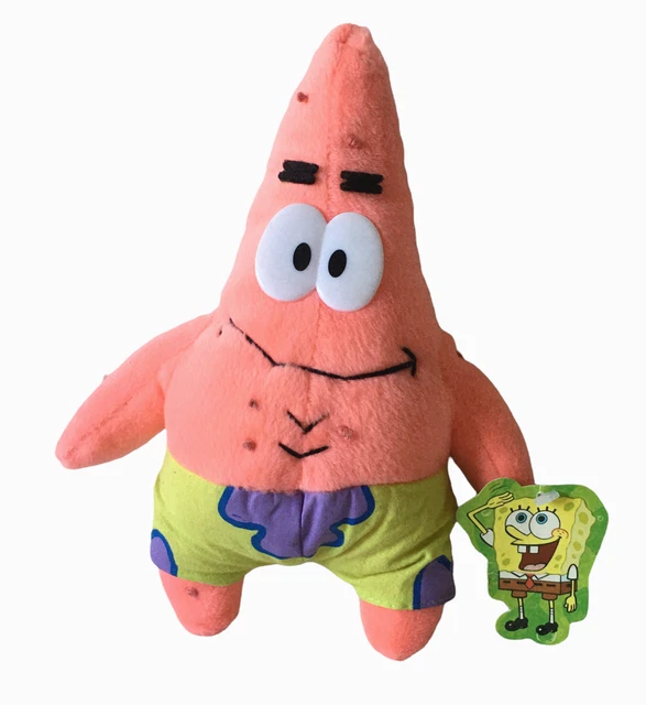 SPONGEBOB SQUAREPANTS PATRICK Star 9” Plush Viacom 2002 Nanco Vintage ...
