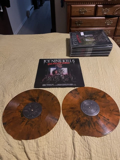 ICE NINE KILLS Silver Scream Vinyl Tigers Eye /300 Silver /3000 Spencer ...