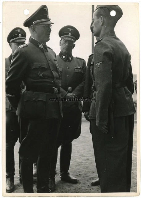 ORIG. RIESEN FOTO ^^ General Hans Jüttner bei VT Rekruten Besichtigung ...