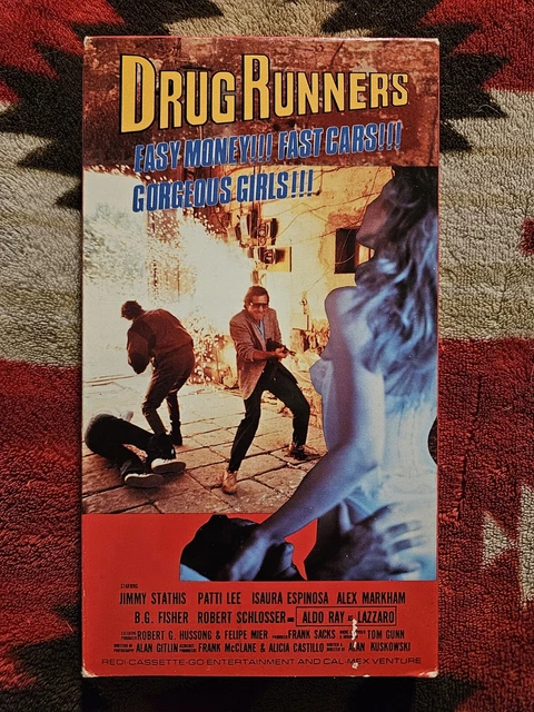 DRUG RUNNERS VHS Rare Screener HTF Action Sleaze Trash 80s 90s Cars ...