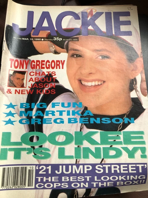 VINTAGE JACKIE TEEN Magazine #1366 Tony Gregory New Kids Jason 21 Jump ...