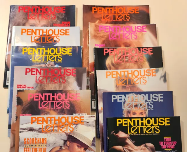 PENTHOUSE LETTERS MAGAZINE - 1990 lot, 12 issues £63.33 - PicClick UK