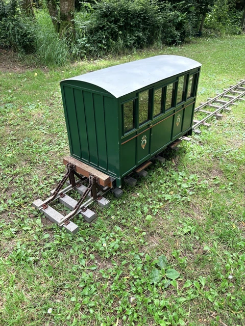 5 INCH GAUGE 4 Wheeled Green Festiniog Coach £363.70 - PicClick UK
