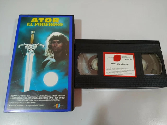 ATOR EL PODEROSO Miles O'Keeffe David Hills Sabrina - VHS Cinta Español ...
