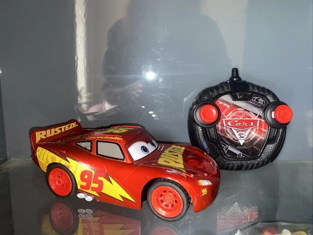 DISNEY PIXAR REMOTE Control RC Lightning McQueen Race Car Rusteze 18cm ...