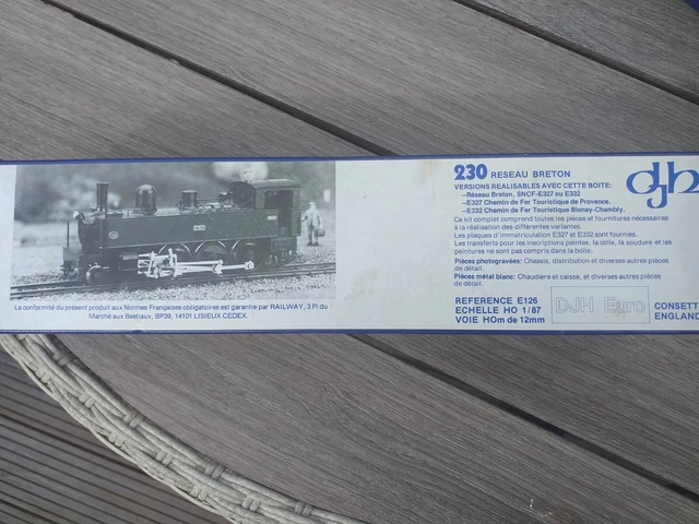 HO SCALE,DJH,230 RESEAU BRETON,SNCF,E327 ,E332,HOm,HOn3 1/2, 12mm GAUGE ...